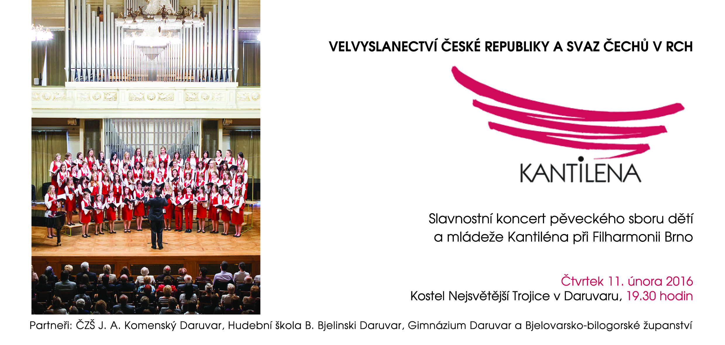 Slavnostní koncert pěveckého sboru dětí a mládeže Kantiléna při ...